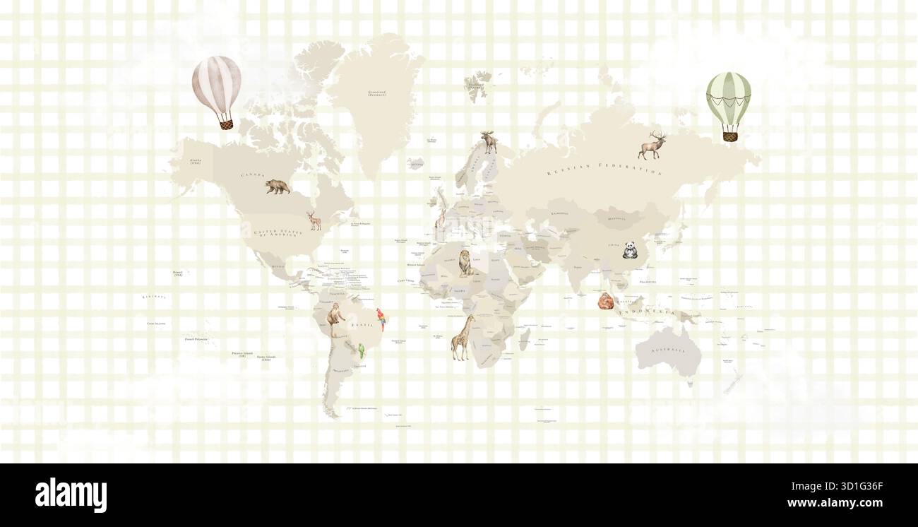 Printable map art Cut Out Stock Images & Pictures - Alamy