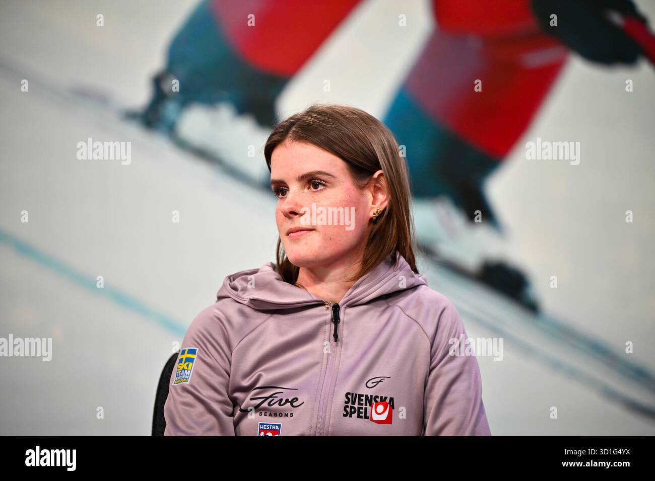 STOCKHOLM, SWEDEN 20251028Agnes Abrahamsson, speed skier, during the ...