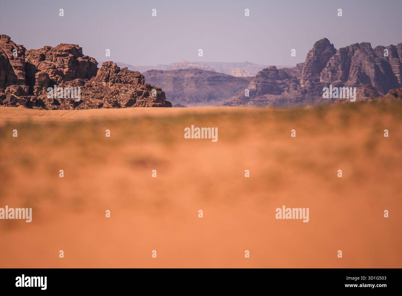 The Wadi Rum Desert in southern Jordan is defined by its vast sandy ...