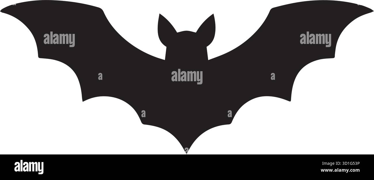 bat silhouette vector design Stock Vector Image & Art - Alamy