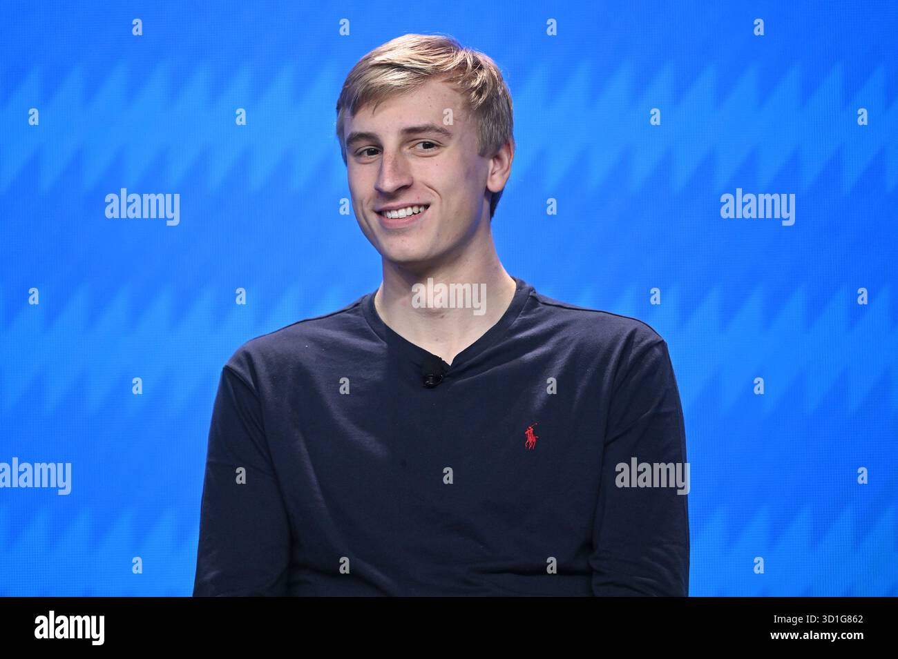 Speedskater Jordan Stolz attends the 'Team USA Media Summit: Road to ...