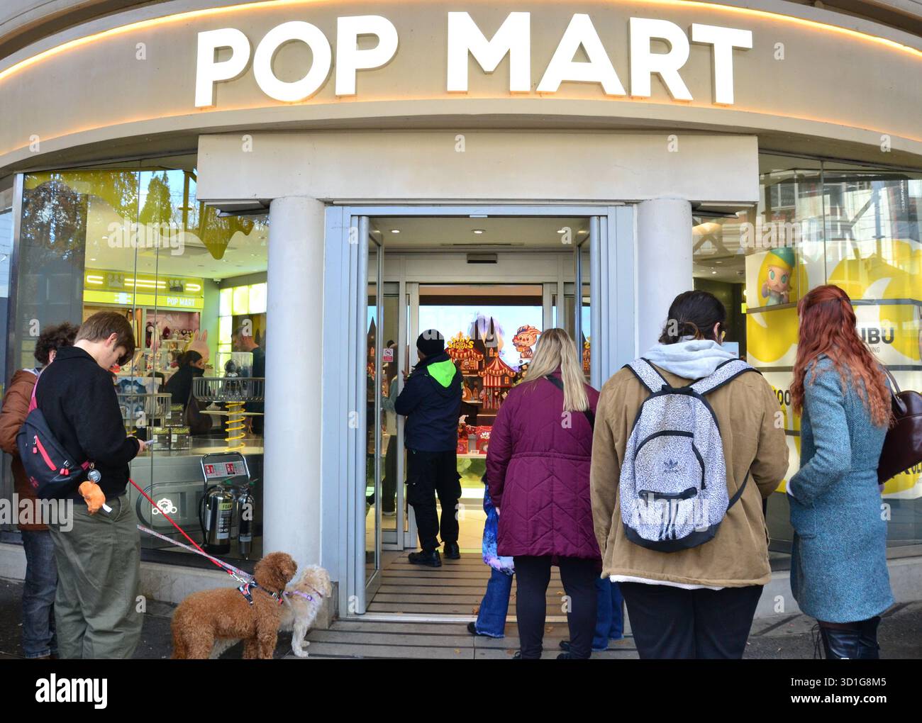 The daily queue at the Pop Mart store in central Manchester, UK, to buy ...