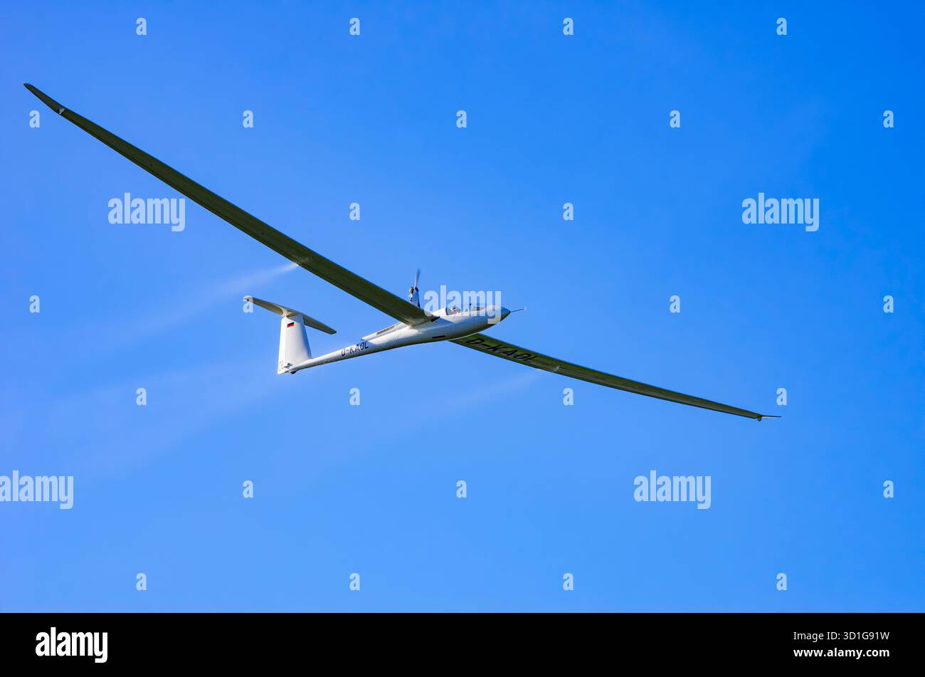 A Schempp-Hirth Nimbus 4M motor glider, registered D-KAOL, during an ...