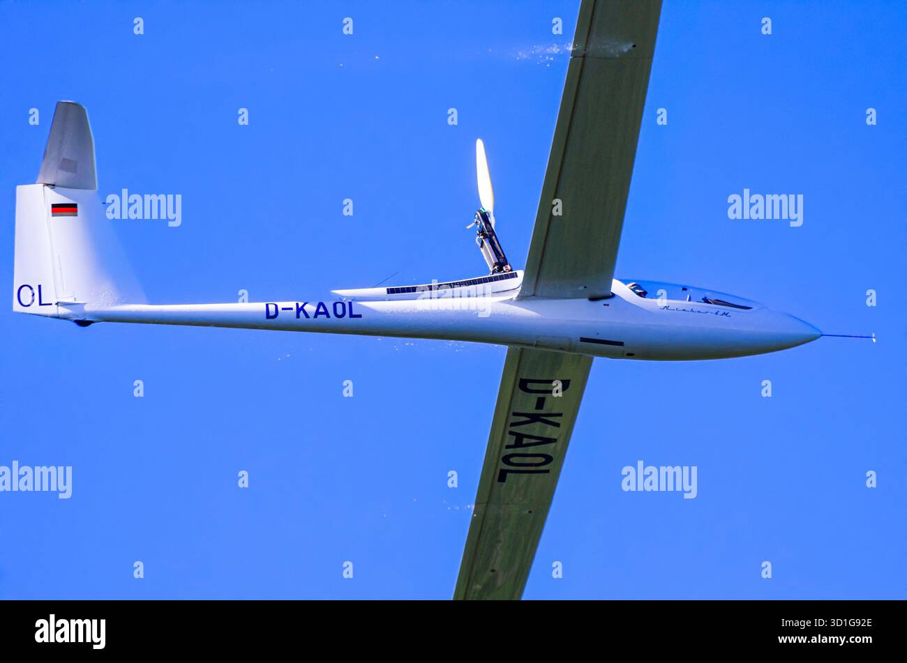 A Schempp-Hirth Nimbus 4M motor glider, registered D-KAOL, during an ...