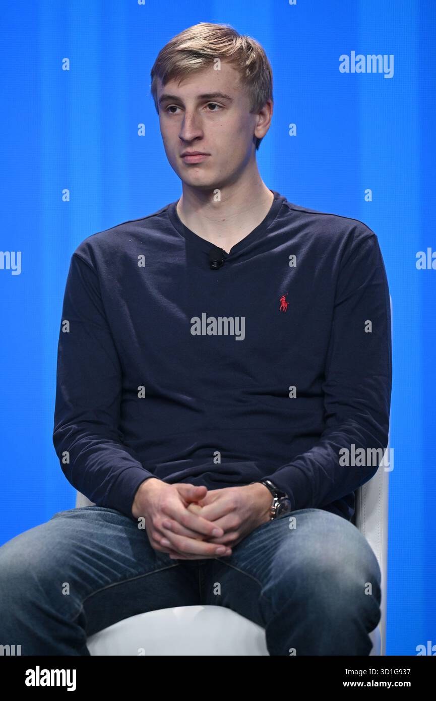 Speedskater Jordan Stolz attends the 'Team USA Media Summit: Road to ...