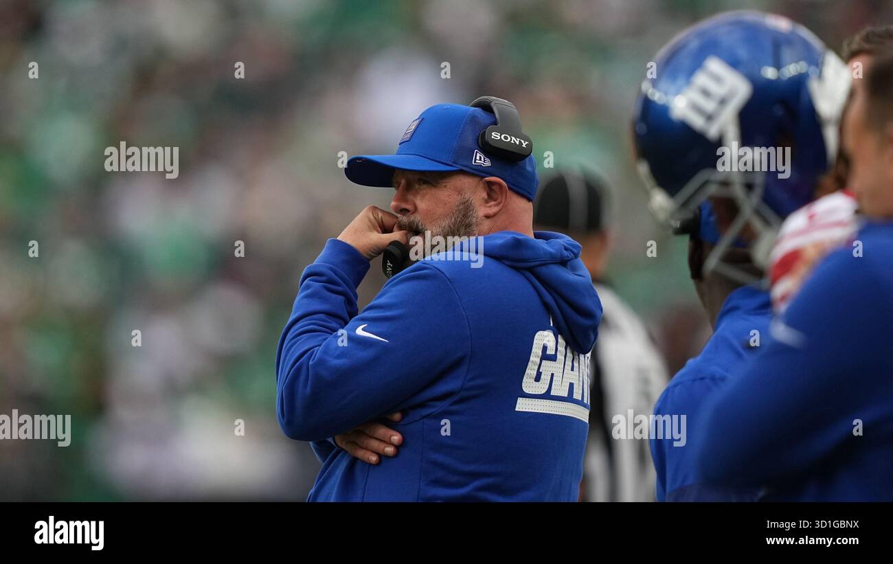 New York Giants head coach Brian Daboll in action during an NFL ...
