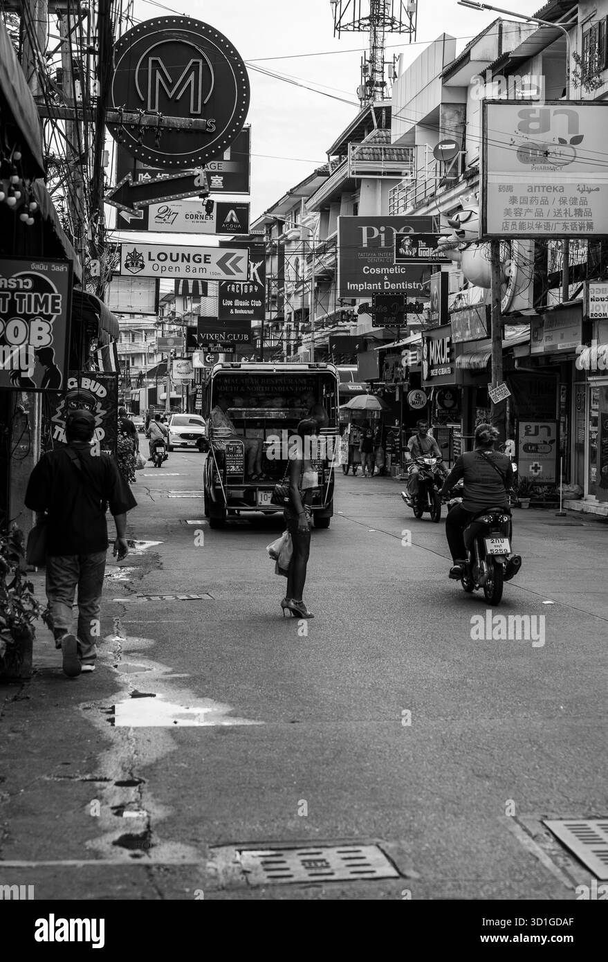 Tropical life in the city Black and White Stock Photos & Images - Alamy