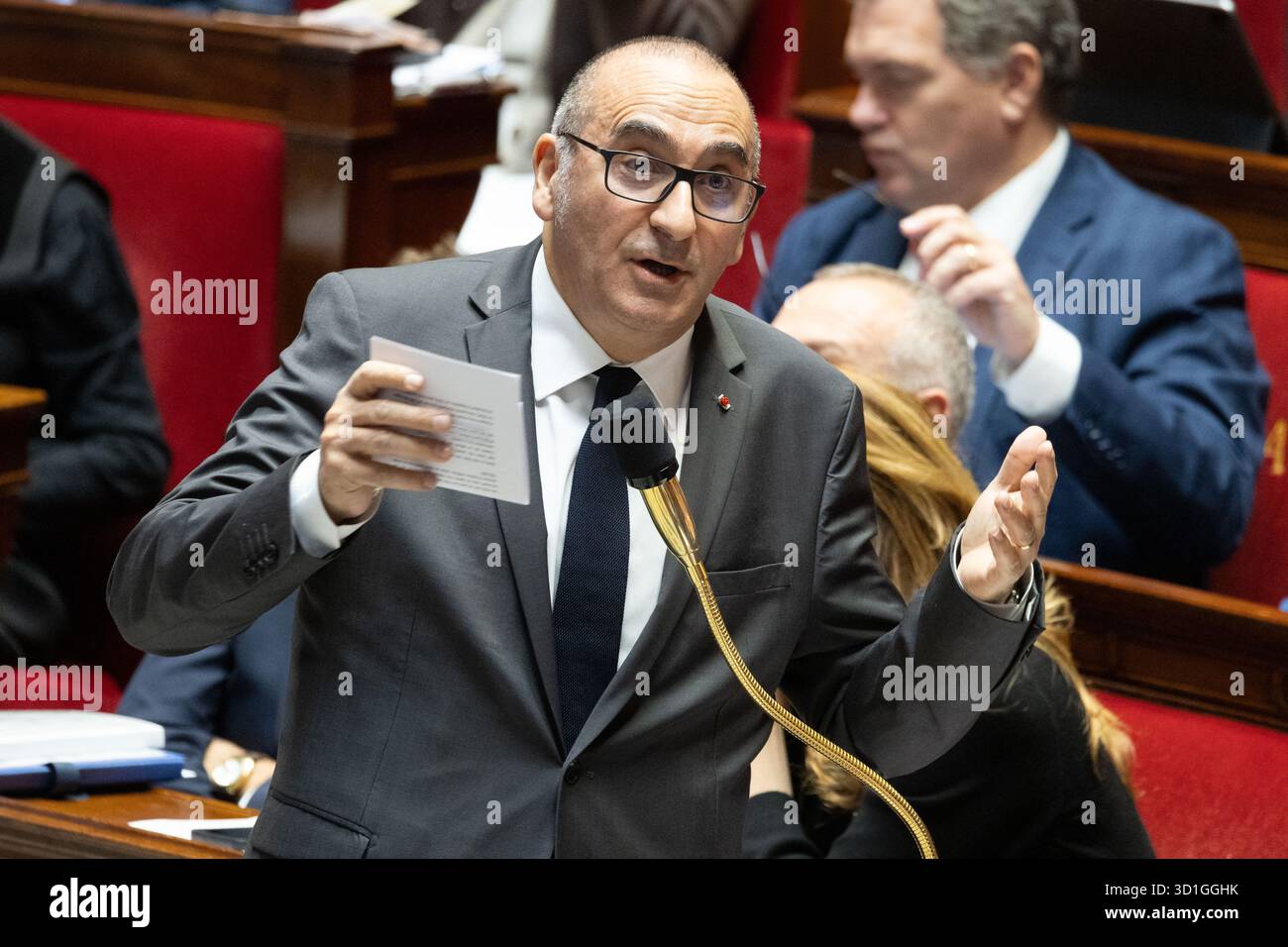 French Minister of the Interior Laurent Nunez during a session of ...
