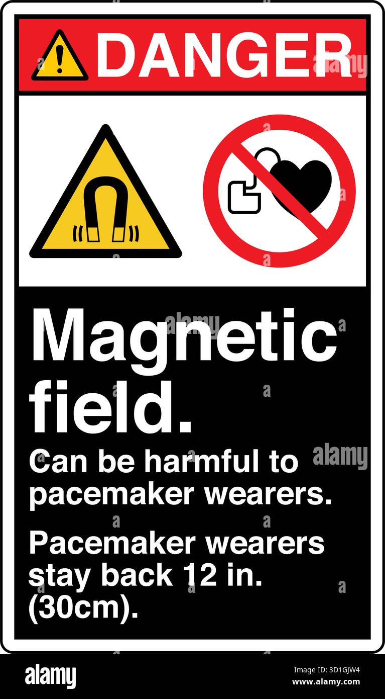 The "Safety Sign: Magnetic Field" alerts individuals to areas with ...