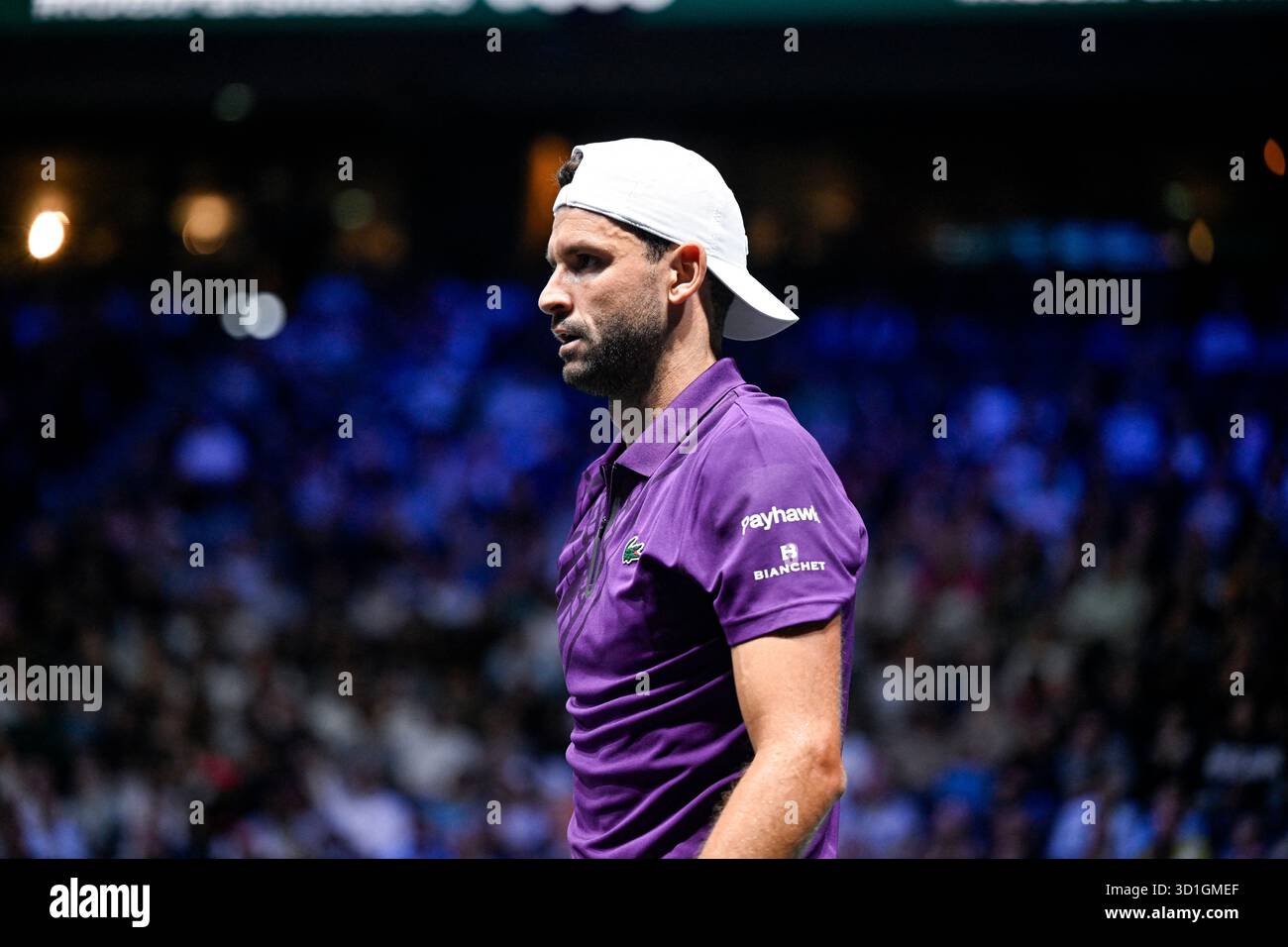 Grigor Dimitrov during the Rolex Paris Masters 1000 ATP tennis ...