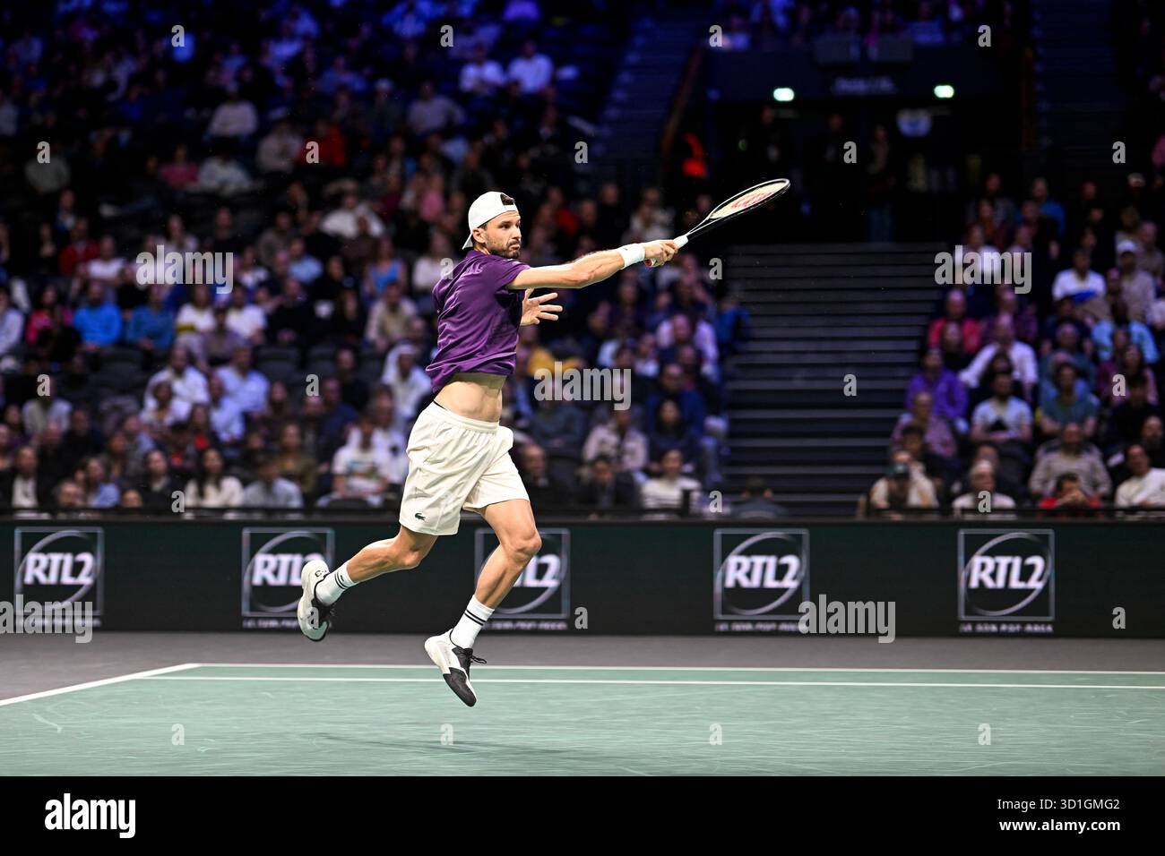Grigor Dimitrov during the Rolex Paris Masters 1000 ATP tennis ...