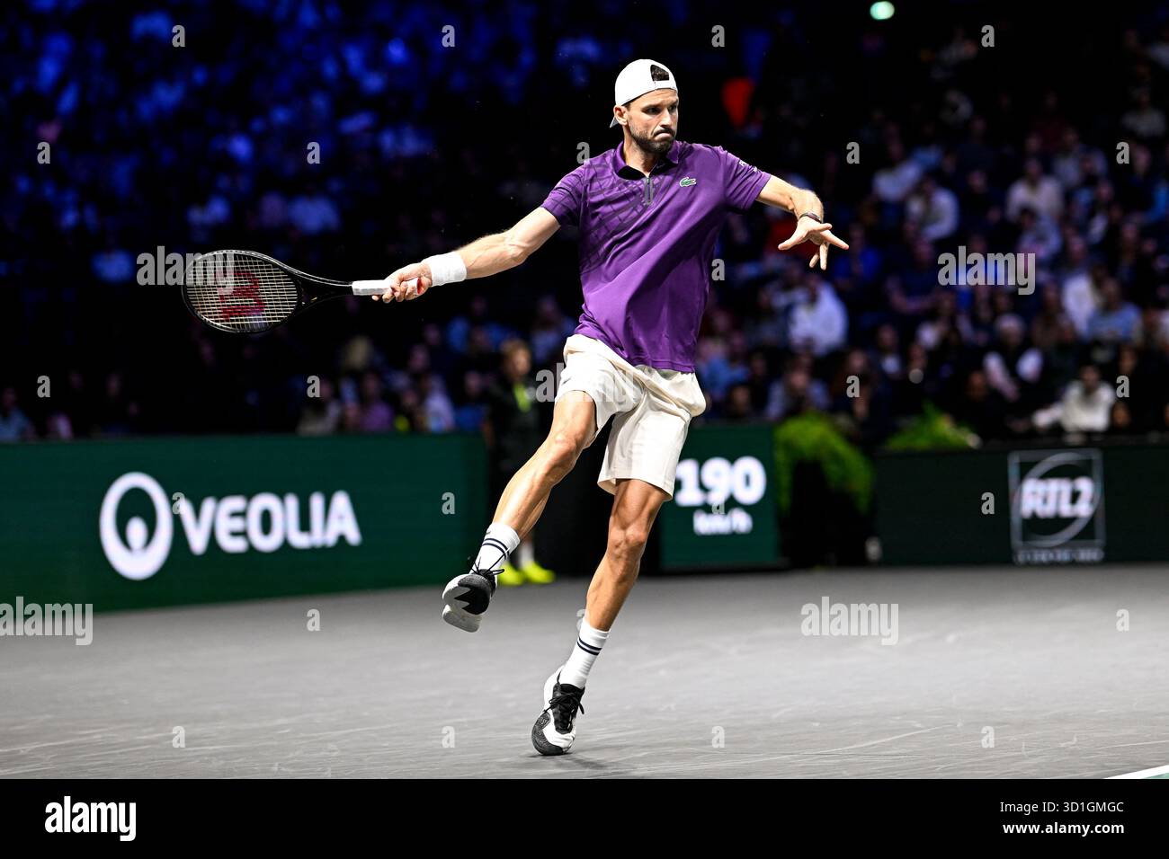 Grigor Dimitrov during the Rolex Paris Masters 1000 ATP tennis ...