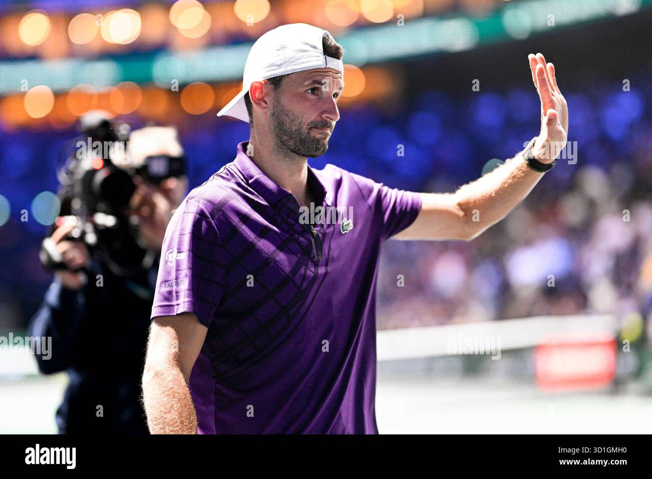 Grigor Dimitrov during the Rolex Paris Masters 1000 ATP tennis ...