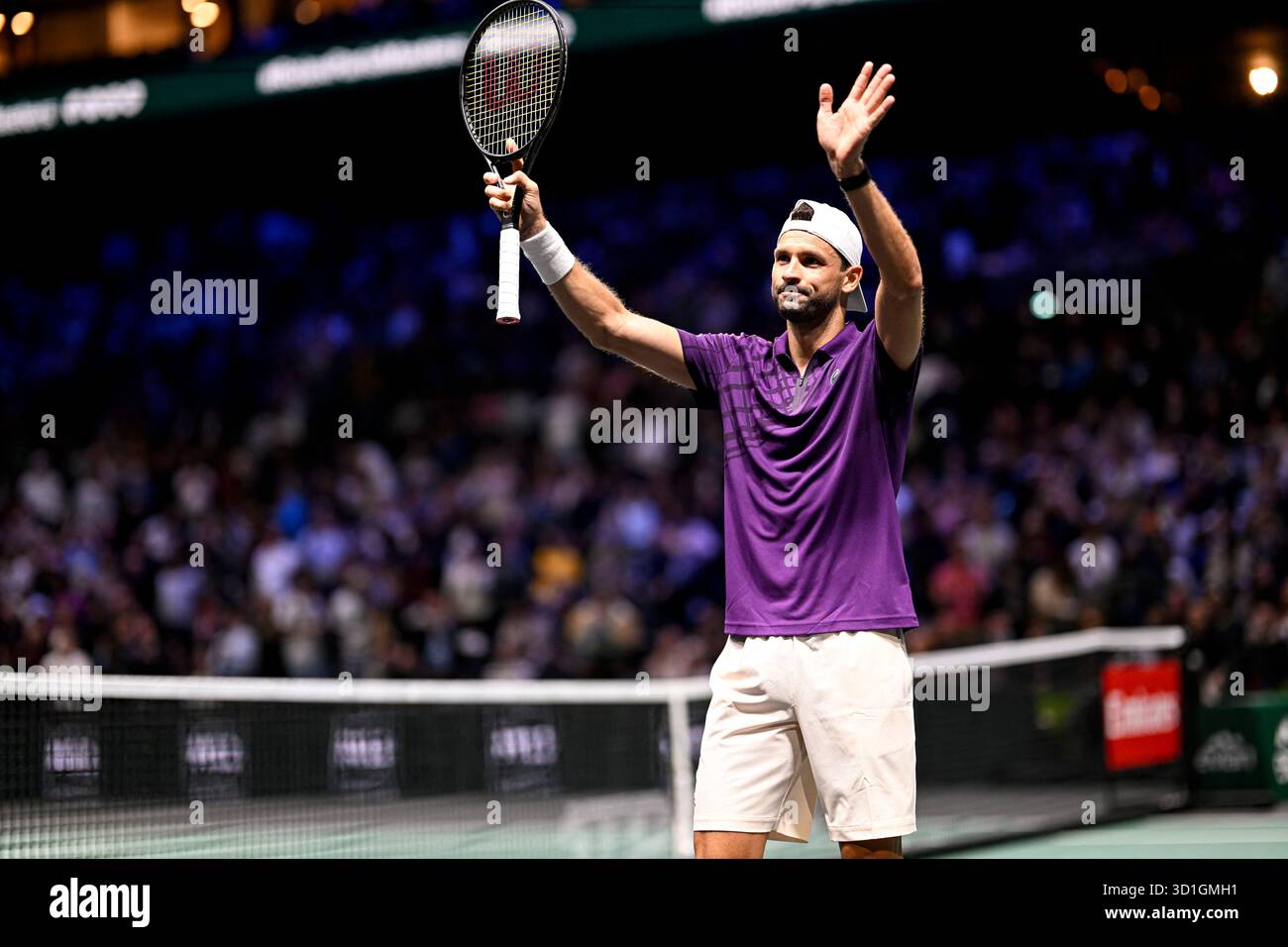 Grigor Dimitrov during the Rolex Paris Masters 1000 ATP tennis ...