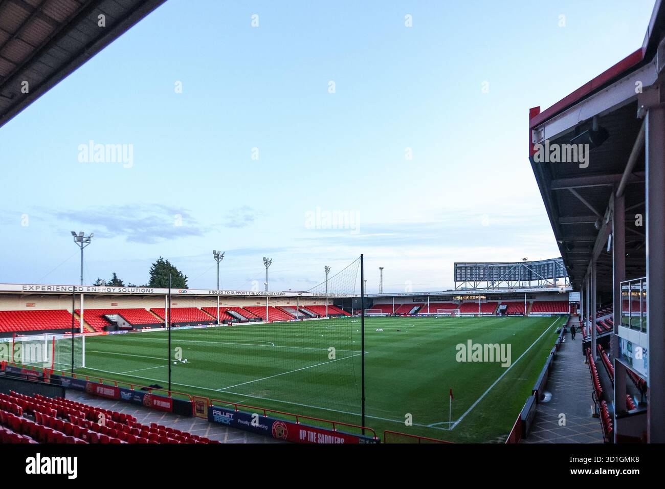 during the Vertu Trophy match between Walsall and A general view of the ...