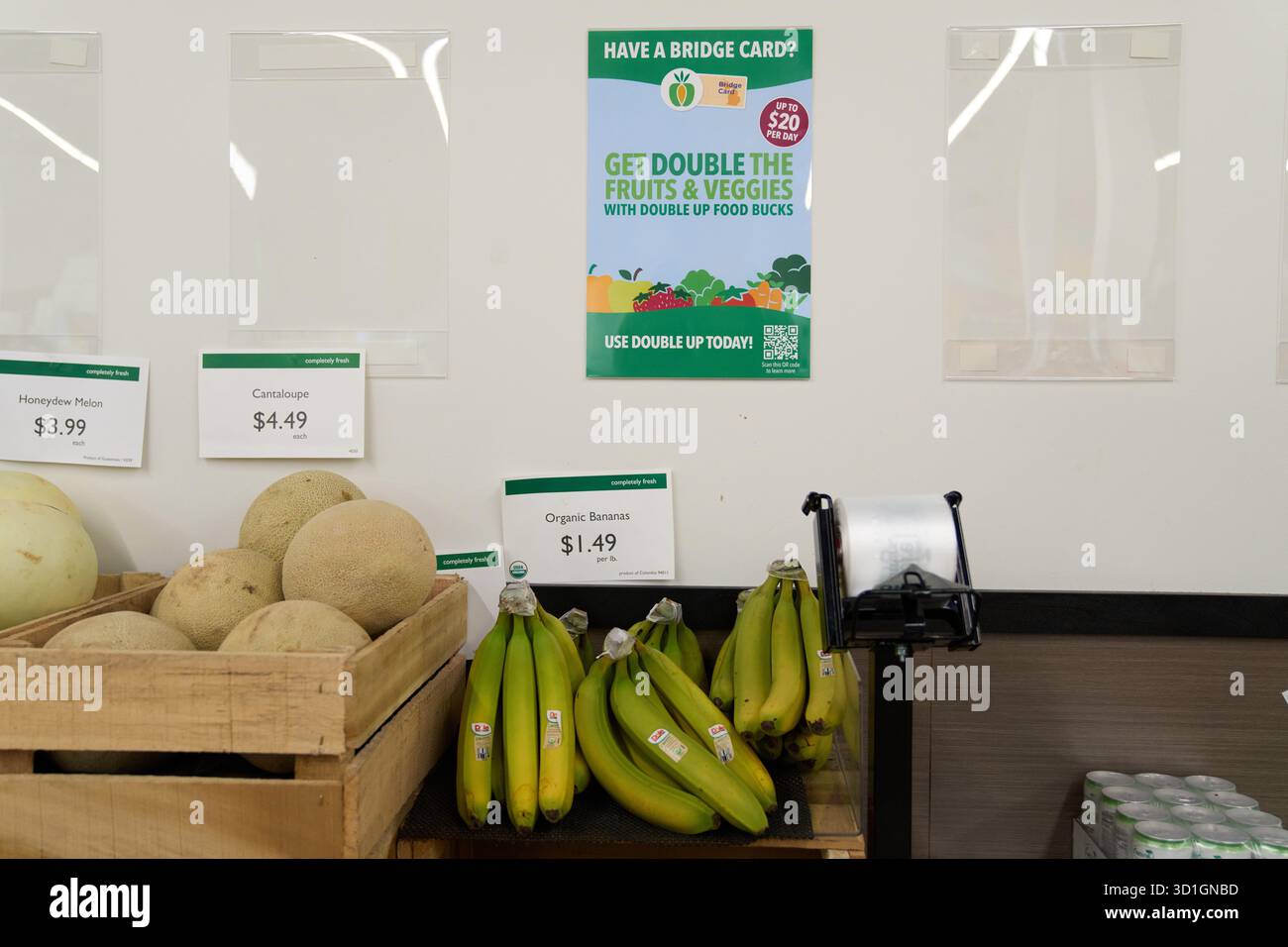 A store post signs accepting EBT payments is displayed on Tuesday, Oct ...
