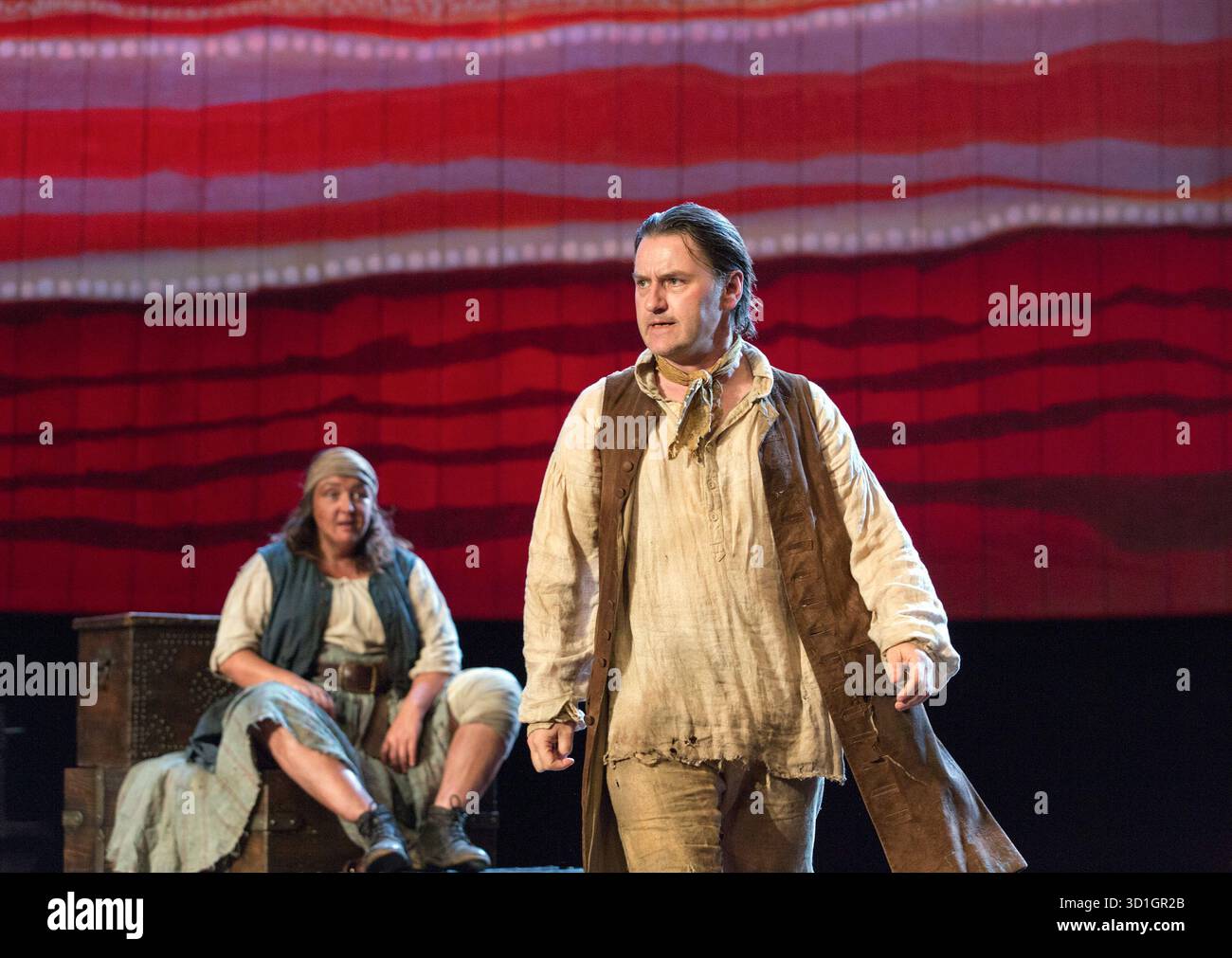 Ashley McGuire (Dabby Bryant), Lee Ross (Robert Sideway) in OUR COUNTRY ...