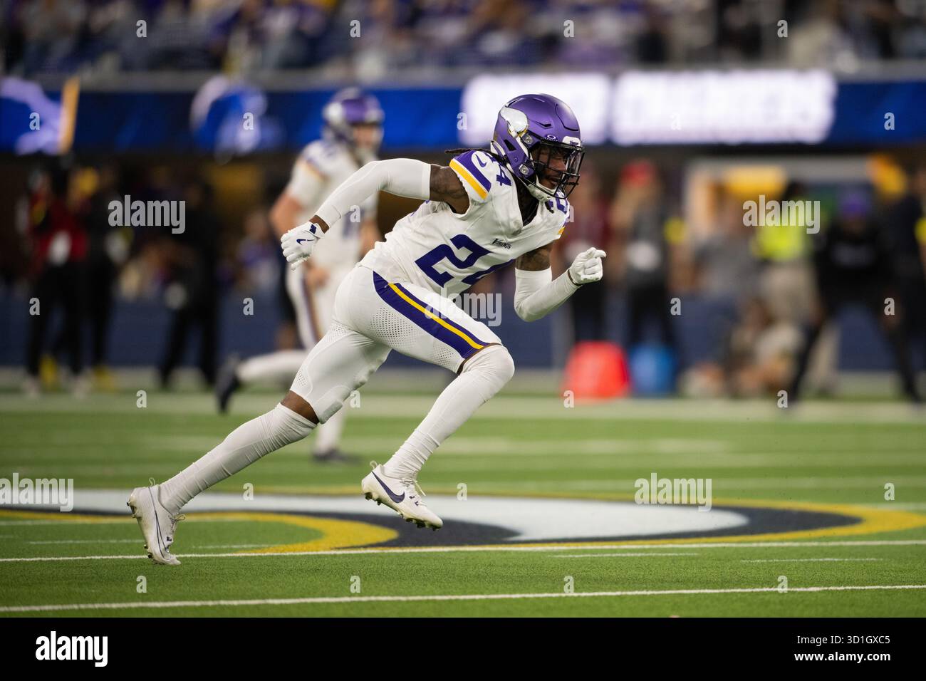 Minnesota Vikings safety Jay Ward (24) runs during an NFL football game ...