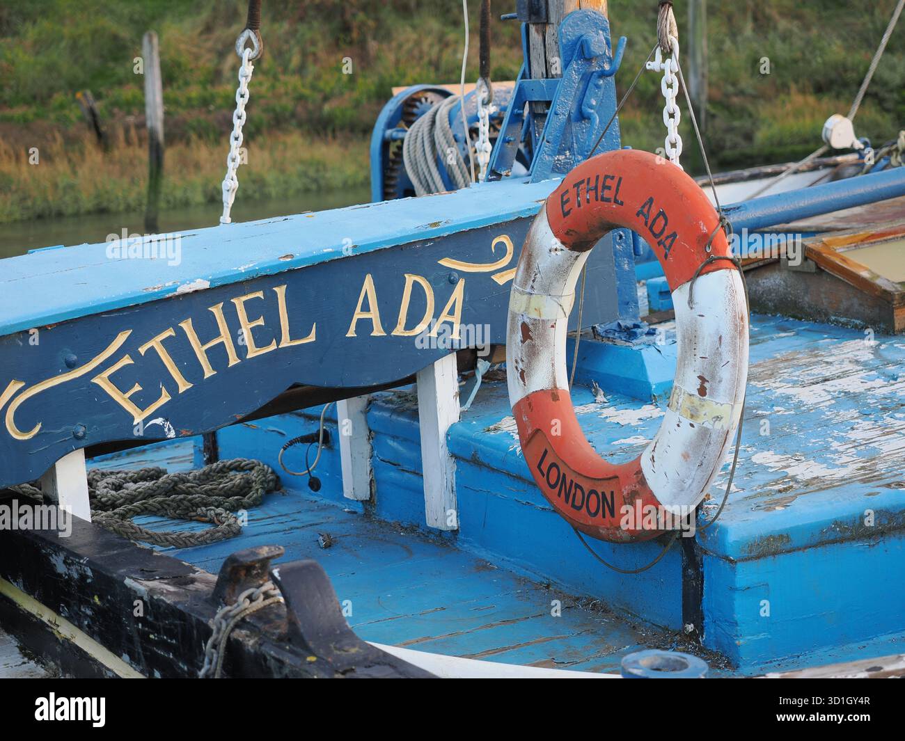 Lower Halstow, Kent, UK. 28th Oct, 2025. National historic ship Ethel ...