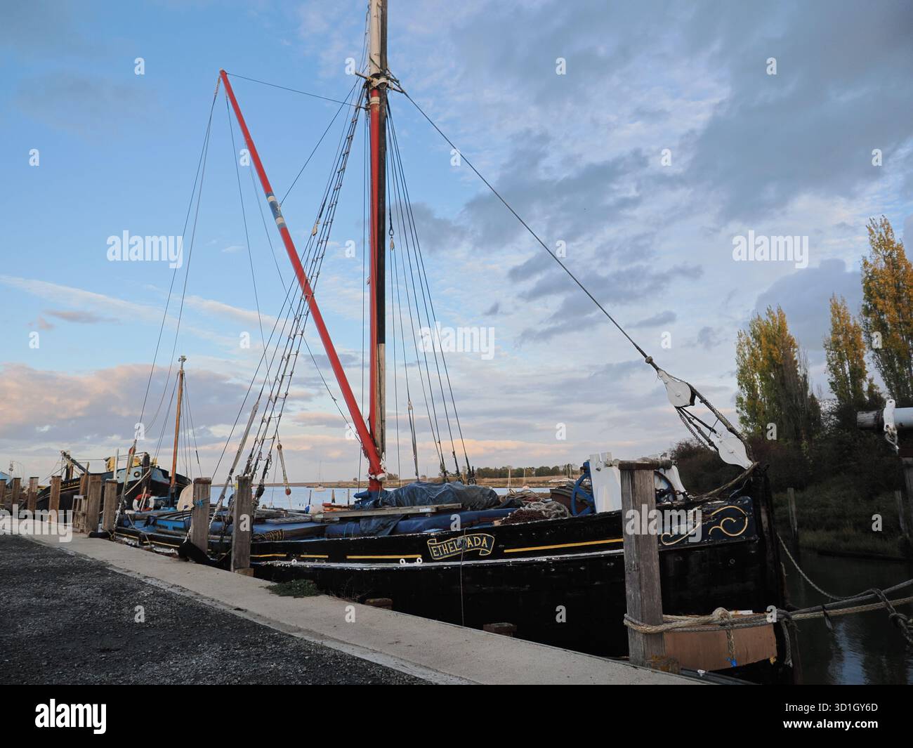 Lower Halstow, Kent, UK. 28th Oct, 2025. National historic ship Ethel ...