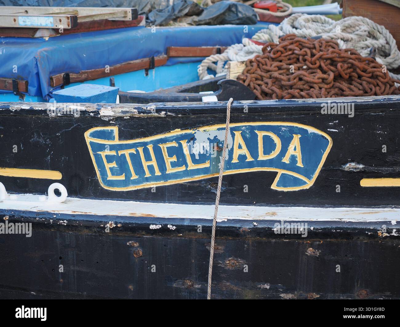 Lower Halstow, Kent, UK. 28th Oct, 2025. National historic ship Ethel ...