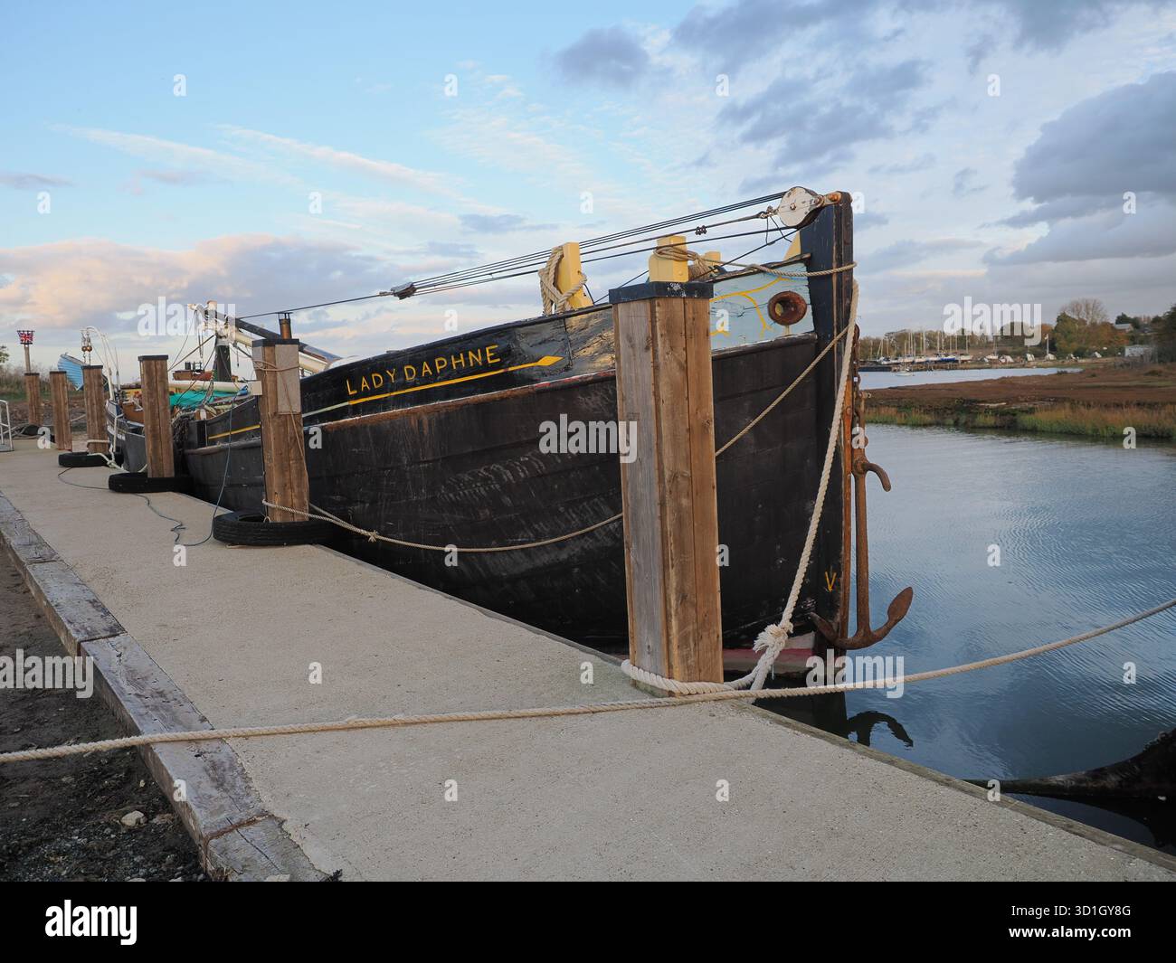 Lower Halstow, Kent, UK. 28th Oct, 2025. National historic ship Ethel ...