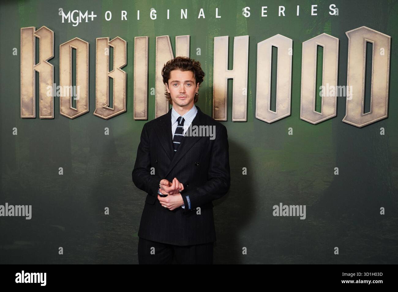 Henry Rowley arriving for the screening of Robin Hood at Regent Street ...