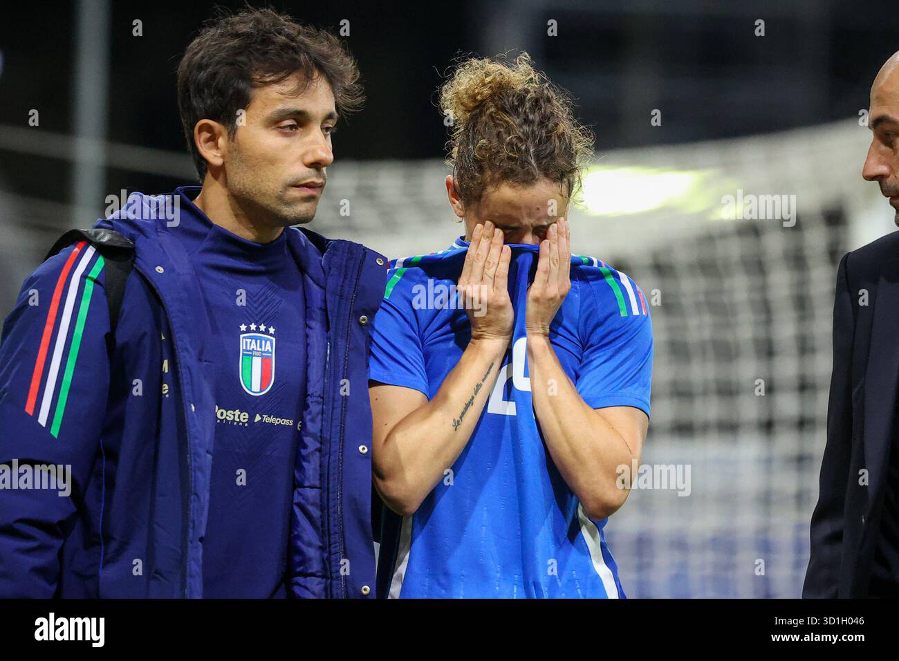 Disappointment of Angelica Soffia after the injury during Italy Women ...