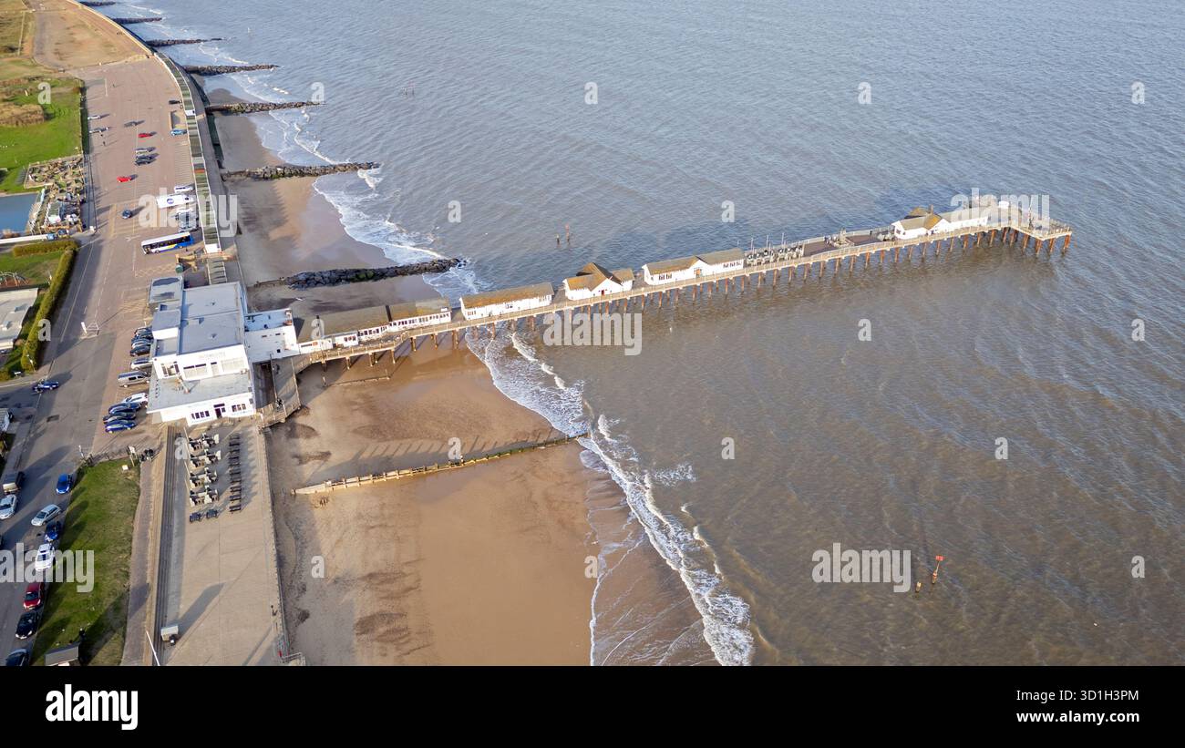 Aerial view of Southwold Pier in Suffolk Stock Photo - Alamy