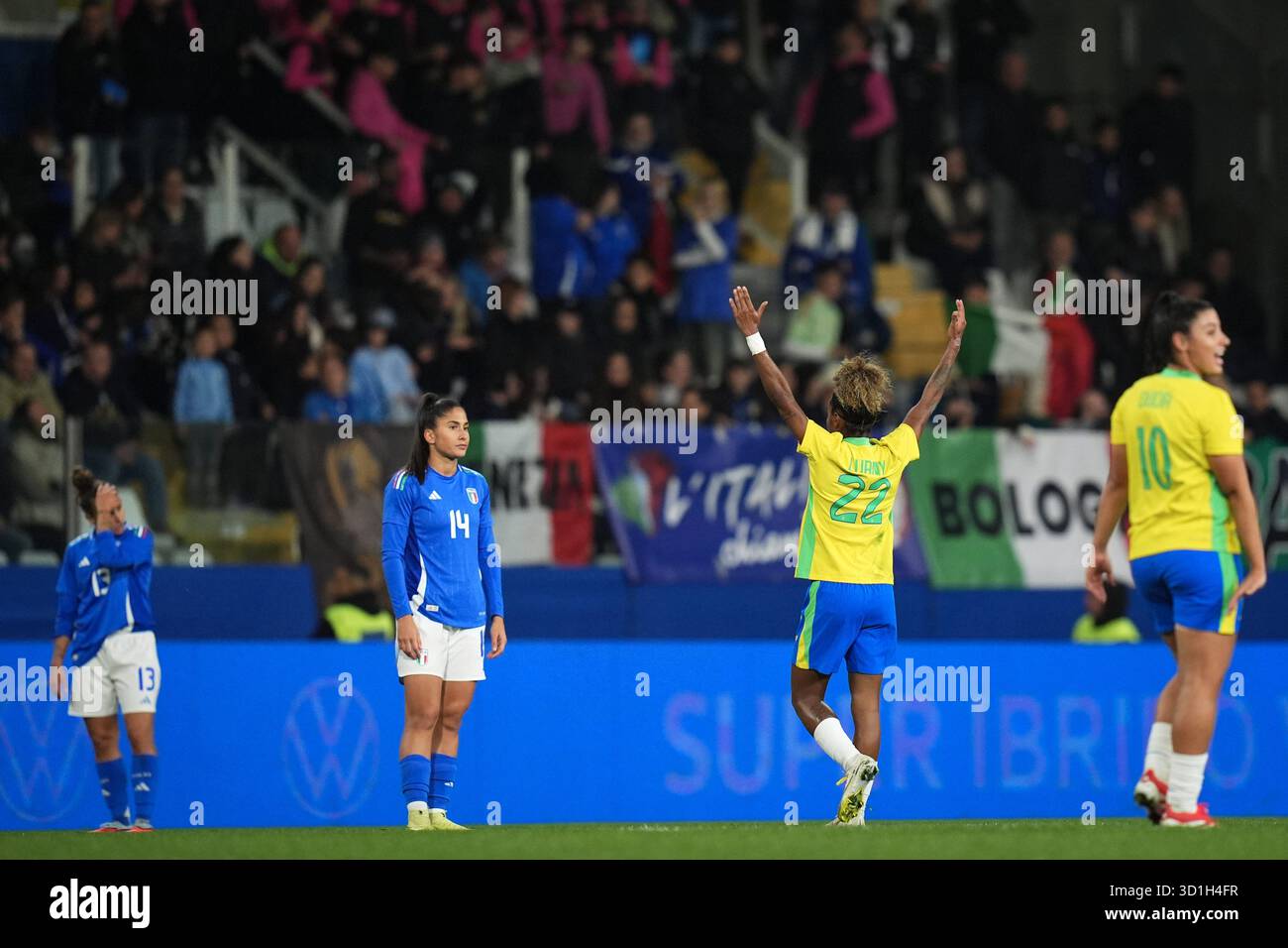 Brazil's Luany Vitoria Da Silva Rosa celebrates after scoring the 0-1 ...