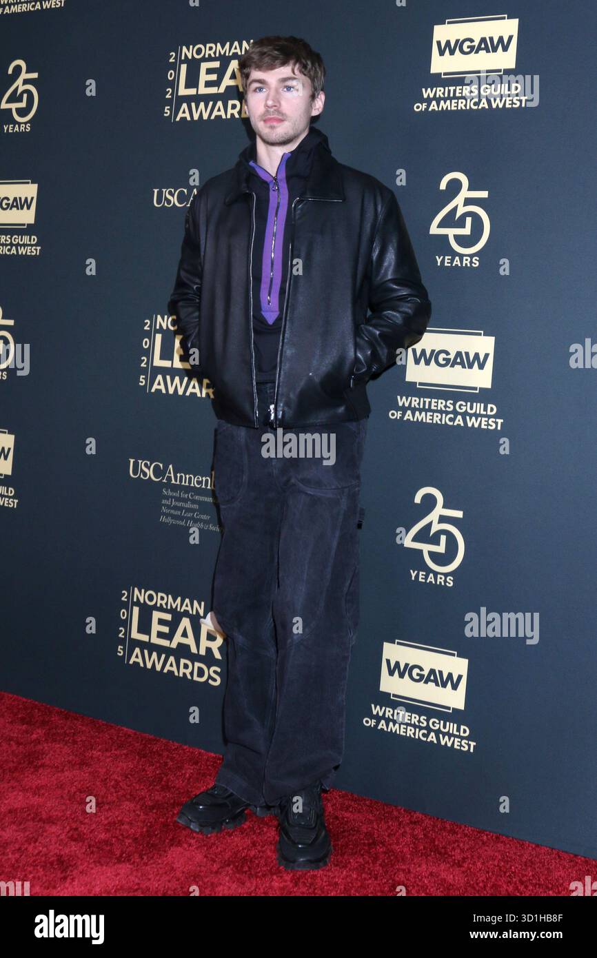 LOS ANGELES - OCT 27: Miles Heizer at the 2025 Norman Lear Awards at ...