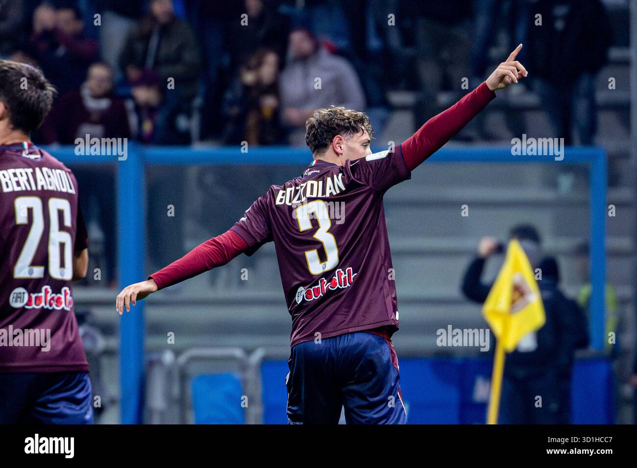 Andrea Bozzolan of Reggiana Calcio celebrates goal during the Serie B ...