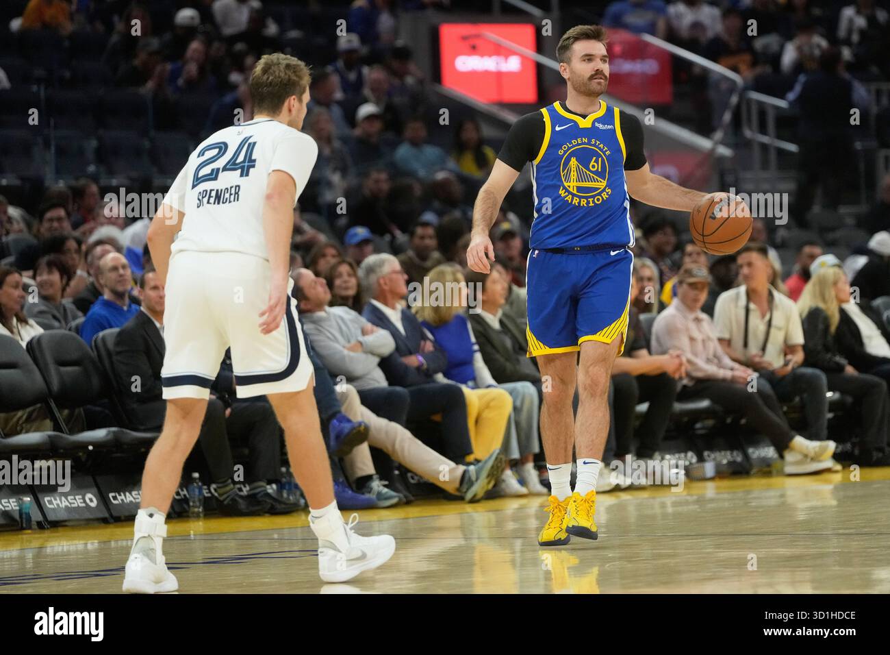 Golden State Warriors guard Pat Spencer (61), and his brother, Memphis ...