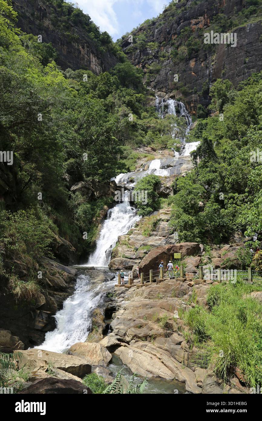 Ravana Falls, Ella, Badulla District, Uva Province, Sri Lanka, Indian ...