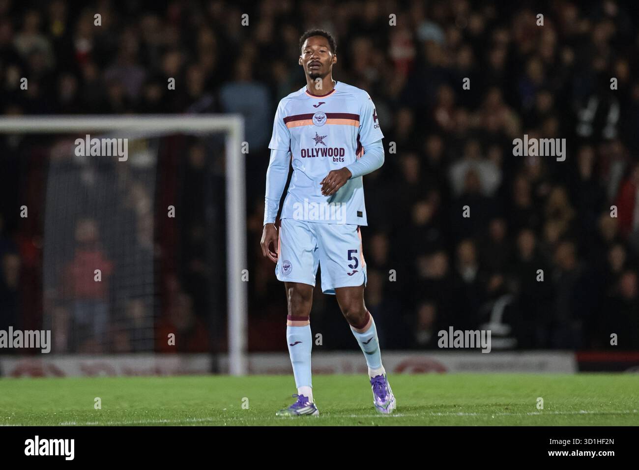 Ethan Pinnock of Brentford during the Carabao Cup Last 16 Grimsby Town ...