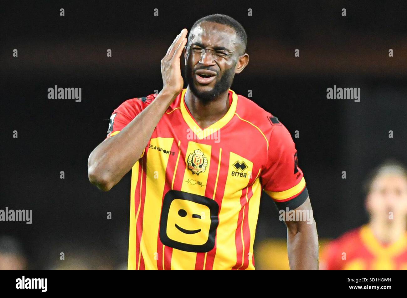 Mechelen's Mory Konate pictured during a soccer game between KV ...