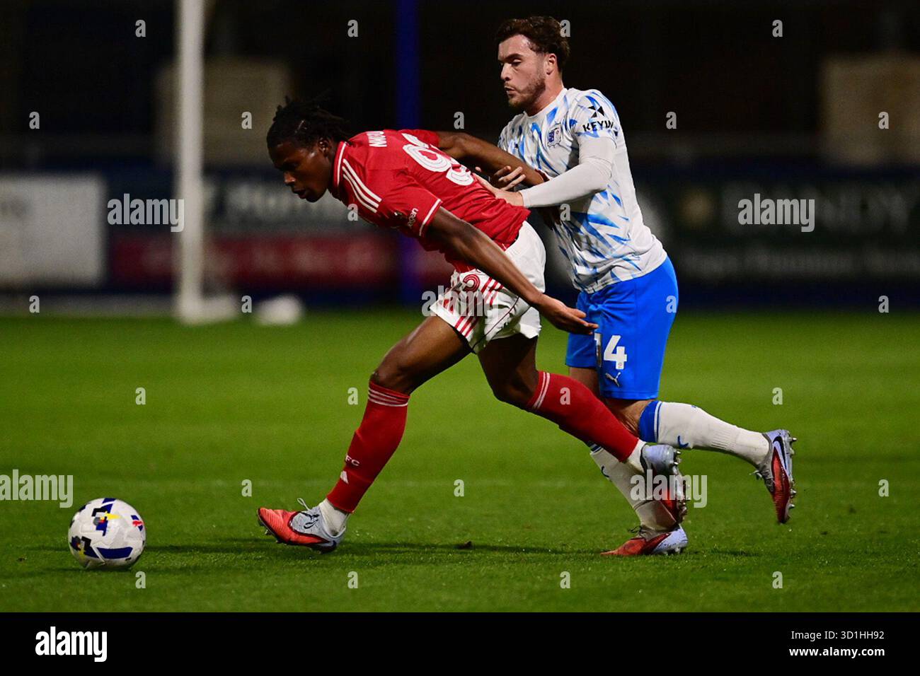 Barrow's Charlie McCann in action during the Vertu Trophy match between ...