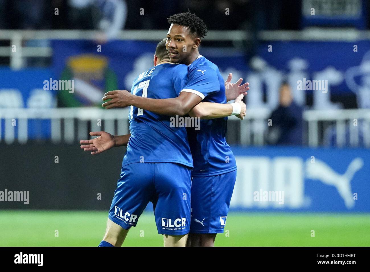 21 Tawfik BENTAYEB (estac) during the Ligue 2 BKT match between Troyes ...