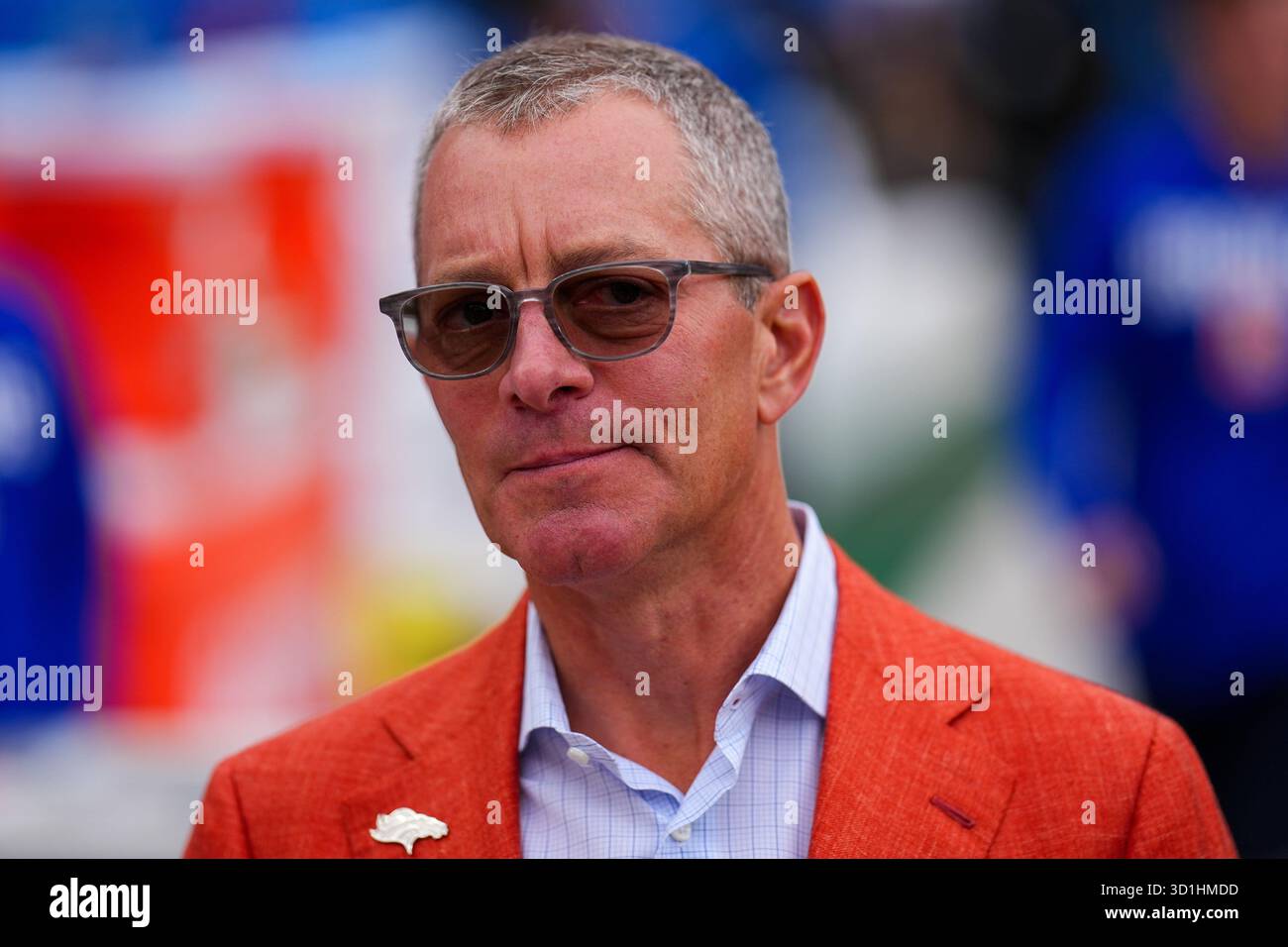 Denver Broncos owner Greg Penner looks on against the Dallas Cowboys ...