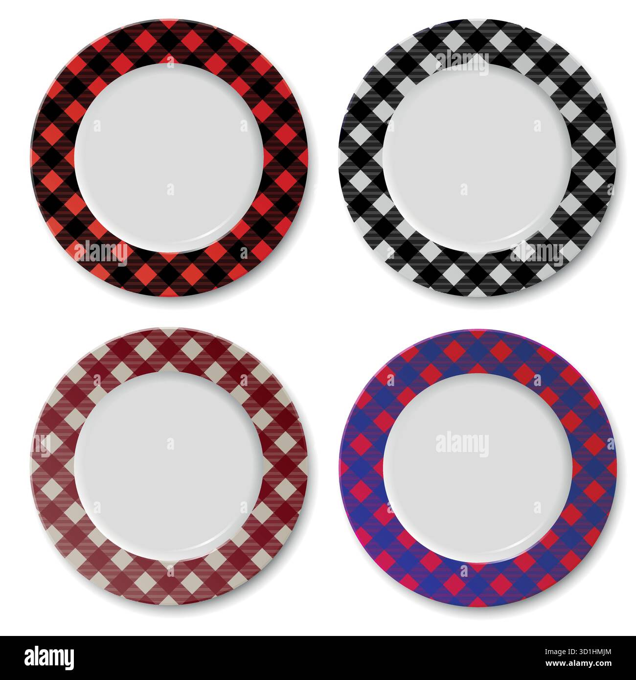 Dirty dinner plate Stock Vector Images - Alamy