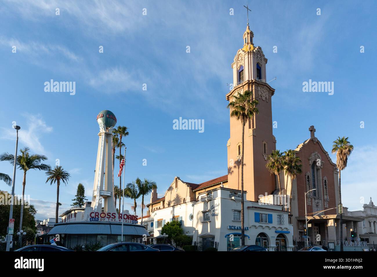 Crossroads of the World, a historic shopping center in Hollywood, Los ...