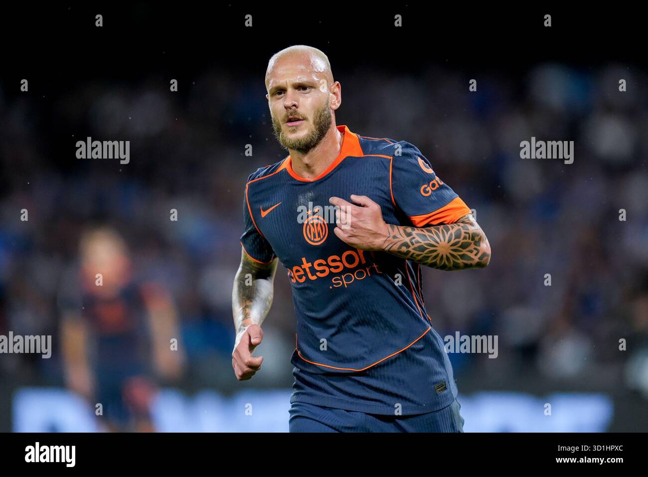 Federico Dimarco of FC Internazionale looks on during the serie Serie A Enilive match between ...