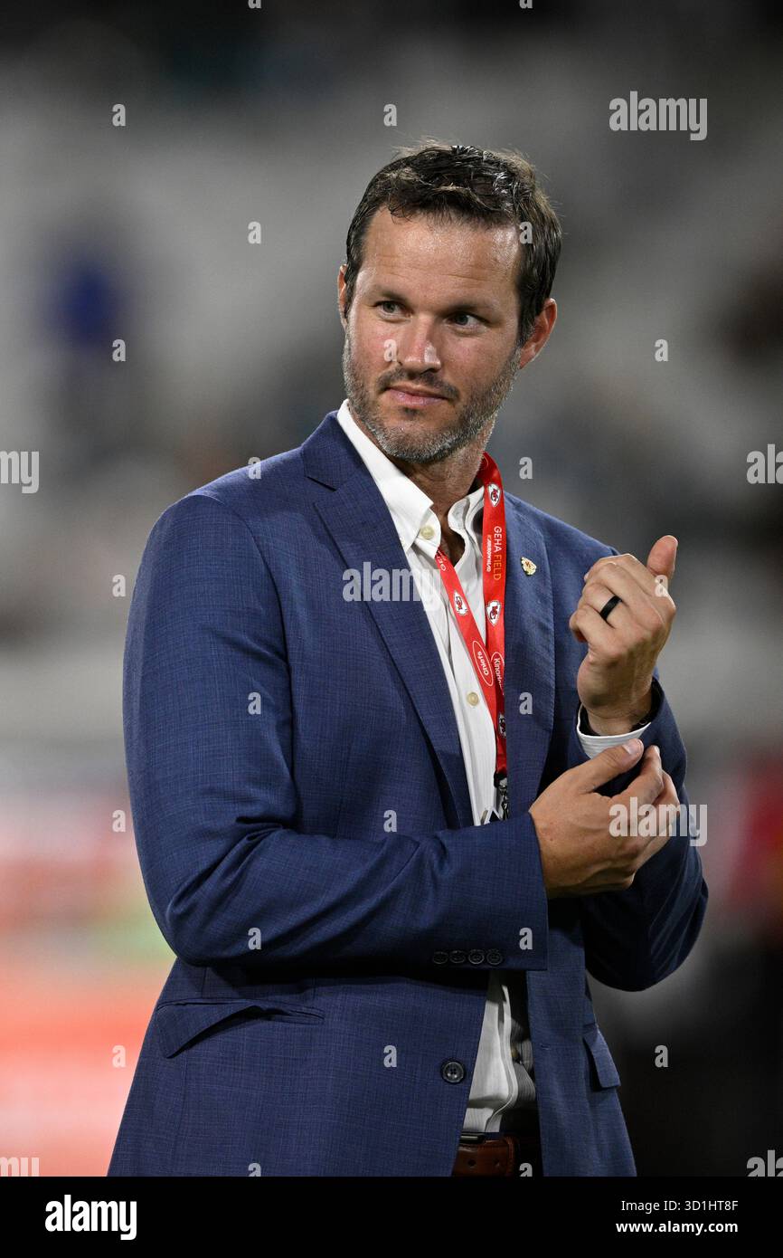 Kansas City Chiefs assistant general manager Mike Bradway looks on from ...