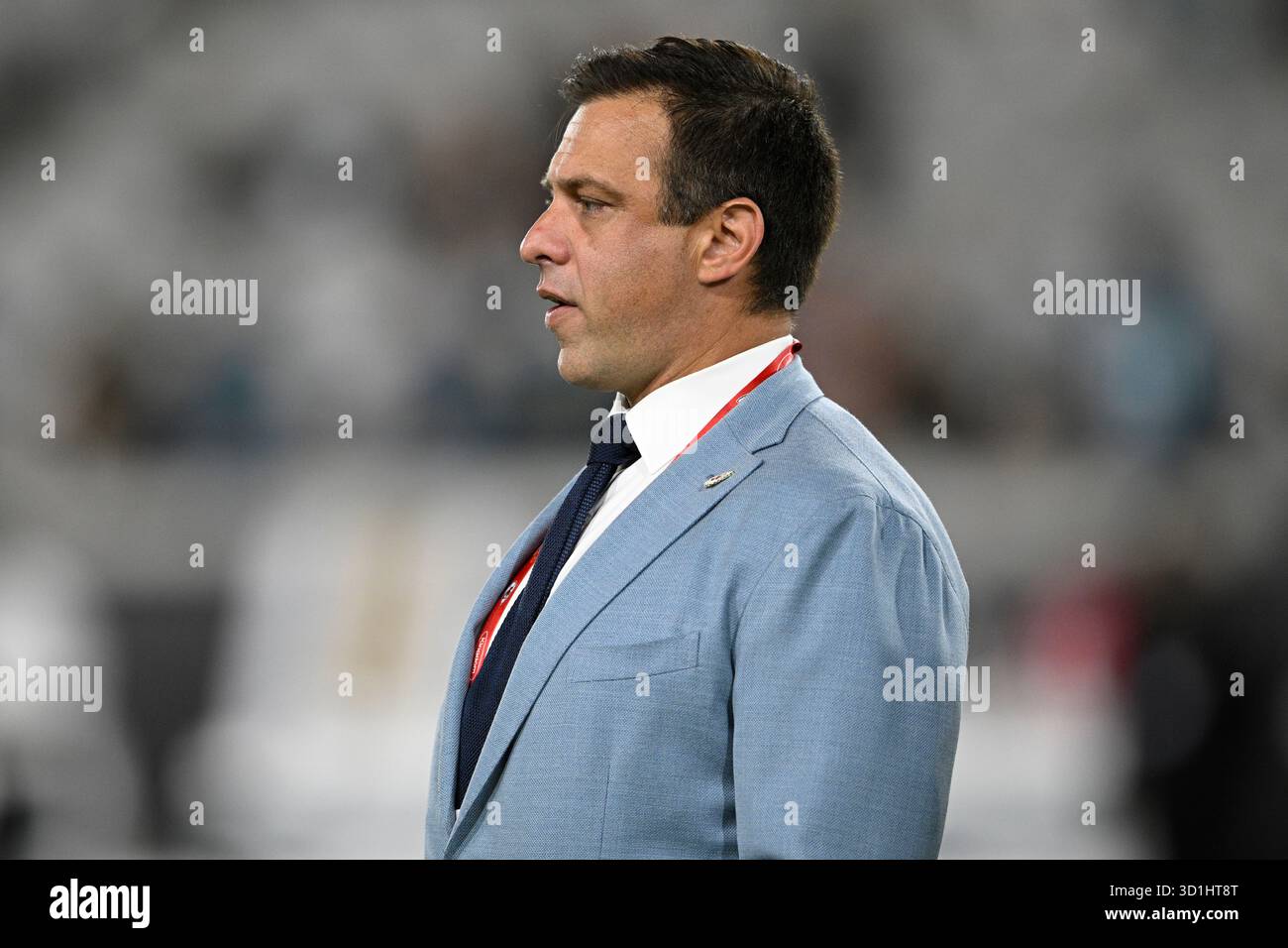 Kansas City Chiefs general manager Brett Veach looks on from the ...