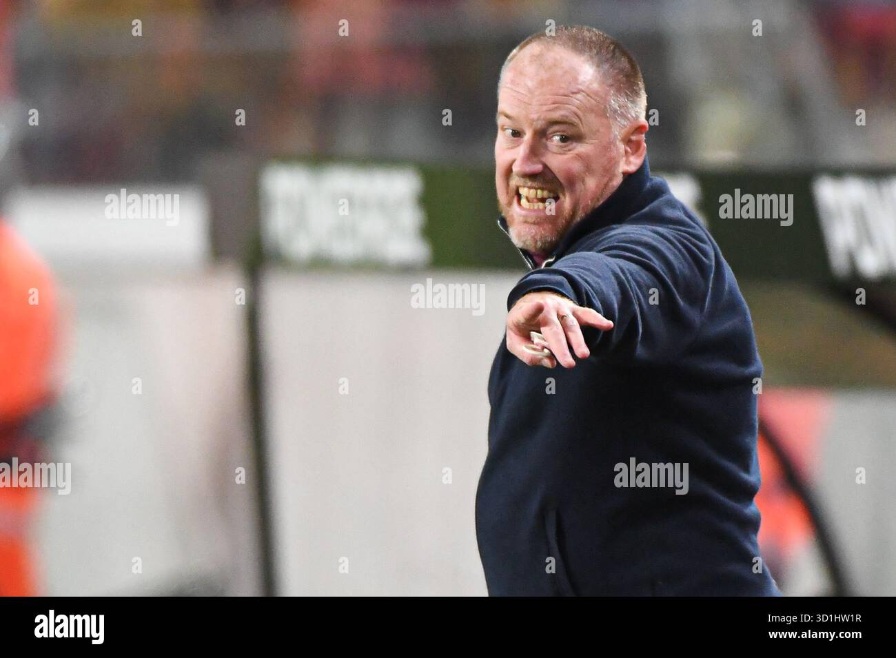 Mechelen's head coach Frederic Fred Vanderbiest pictured during a ...