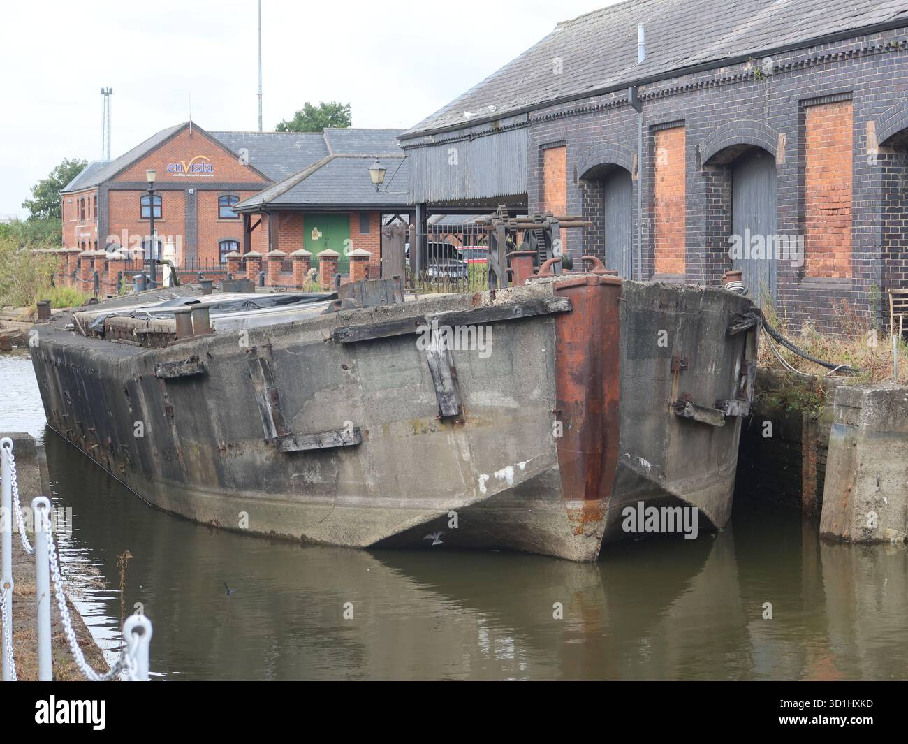 In the water at the National Waterways Museum, the FCB 18 is a concrete ...