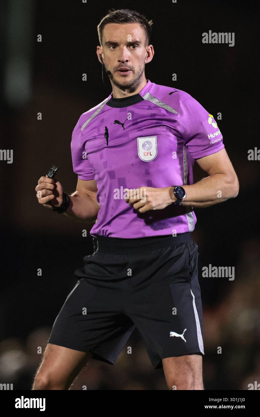 referee Thomas Kirk during the Carabao Cup Last 16 Grimsby Town vs ...