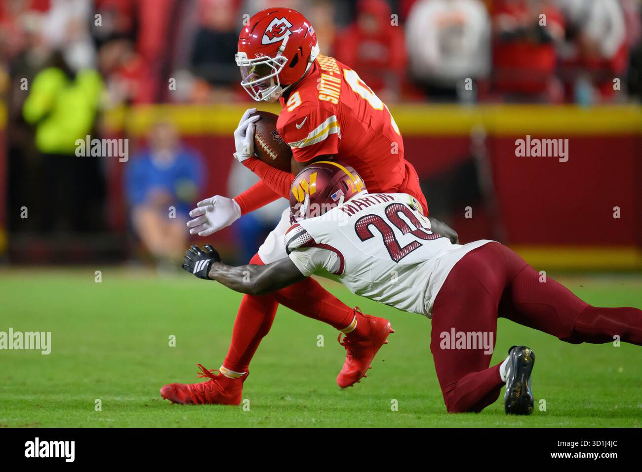 Washington Commanders safety Quan Martin (20) tackles Kansas City ...