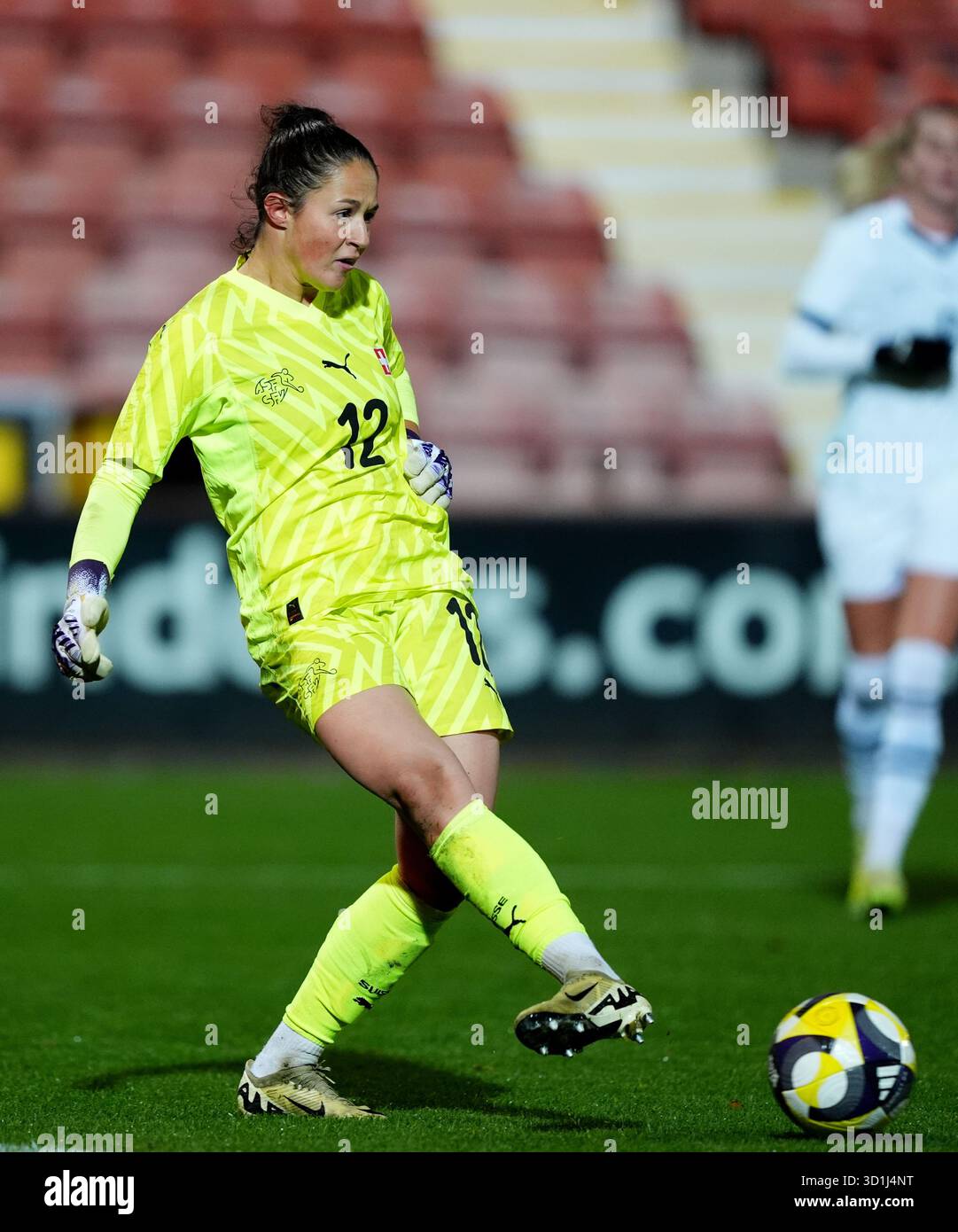 Switzerland goalkeeper Livia Peng during the international friendly ...