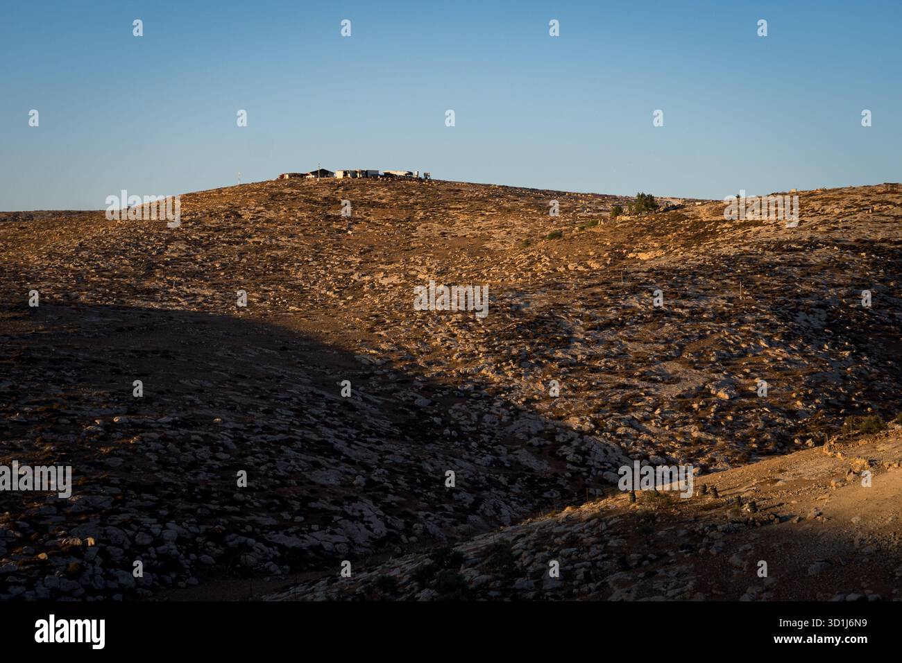 West Bank, Palestine - 28th October 2025: A settler oupost, illegal ...
